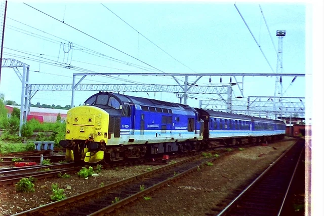 35MM RAILWAY COLOUR Negative Class 37 420 at Crewe £1.95 - PicClick UK