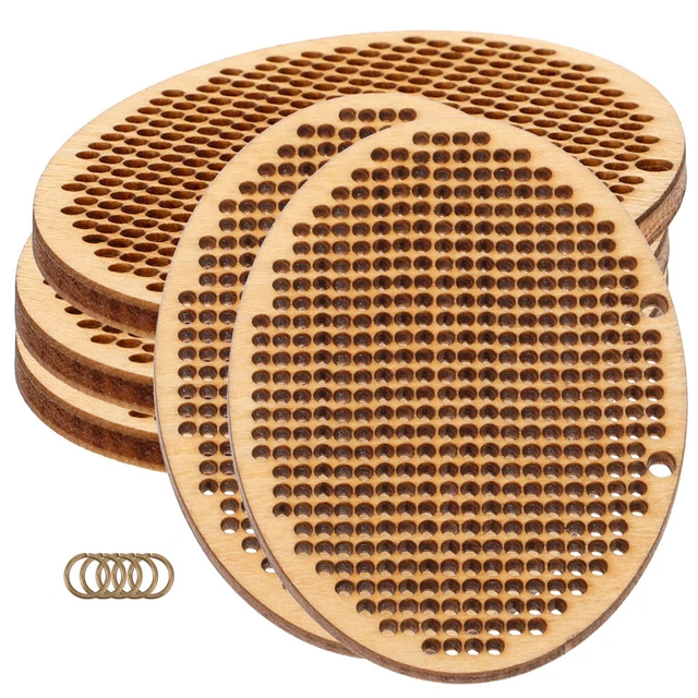 5 PCS MORCEAUX De Bois Point Croix Cotillons Accessoire Couture Chiffre ...