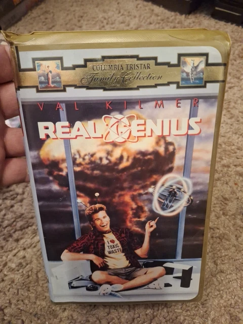 REAL GENIUS VAL Kilmer VHS 1985 VTG 80's Movie Teen Comedy *BUY 2 GET 1 ...