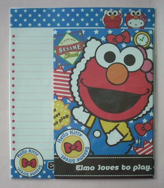 SANRIO HELLO KITTY Sesame Street Elmo Loves To Play Letter Sets 6 ...