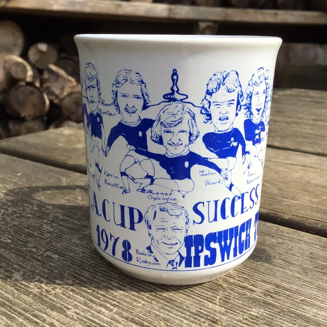 VINTAGE NEIL LATHAM Fordham Pottery FA Cup 1978 Success To Ipswich Town ...