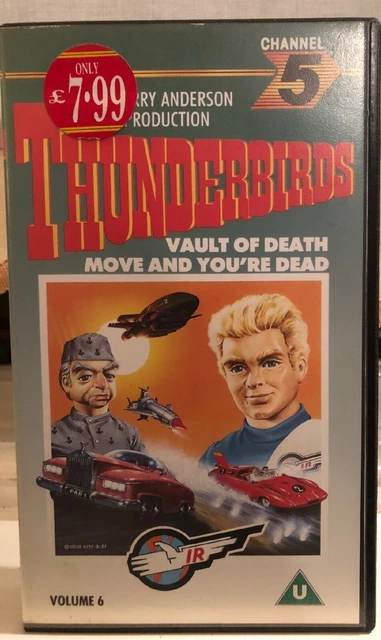 THUNDERBIRDS VOLUME 6 Channel 5 VHS Video Polygram 1987 Gerry Anderson ...