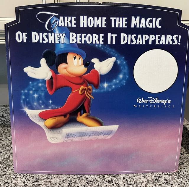 WALT DISNEY MASTERPIECE VHS Cardboard Display Poster 24x24 £141.47 ...