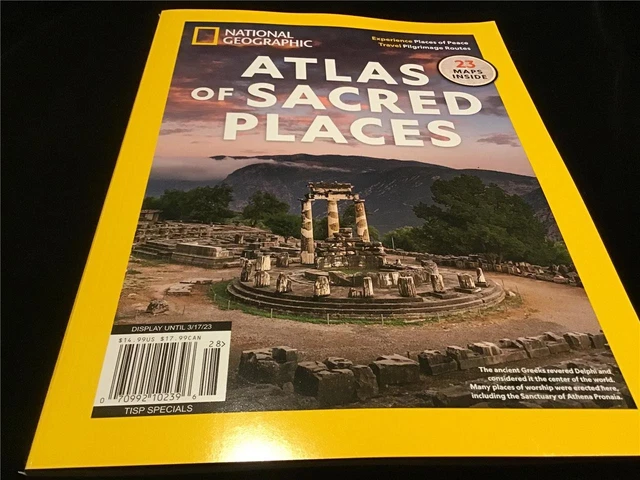 NATIONAL GEOGRAPHIC MAGAZINE Atlas of Sacred Places 23 Maps Inside £8. ...