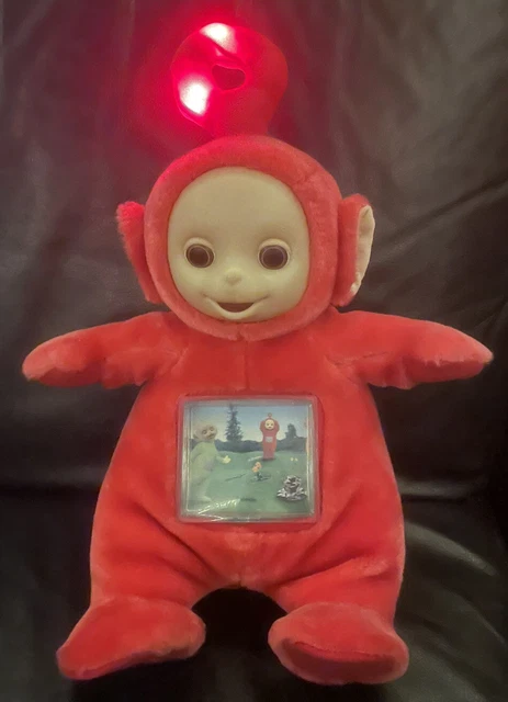 VINTAGE 1997 TELETUBBIES Po Battery Operated Rolling Screen, Sounds And ...
