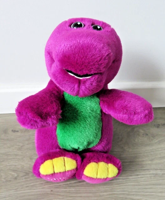 GUND 1997 BARNEY Wind Up Fully Working Musical 'This Old Man' Soft Toy ...