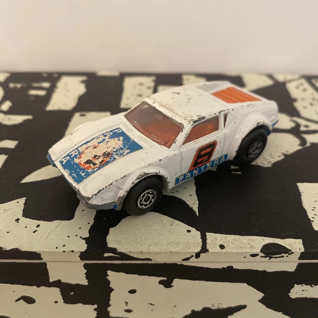 MATCHBOX SUPERFAST 1975 Lesney No.8 De Tomaso Pantera White DieCast $3. ...