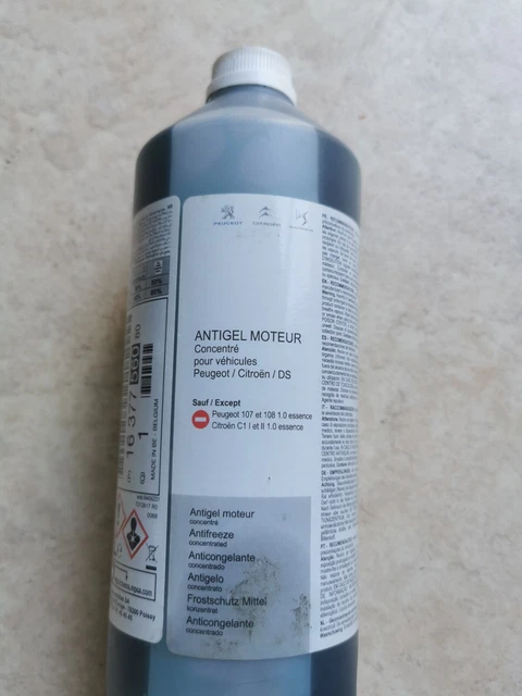 GENUINE PSA PEUGEOT / Citroen / DS 1L Anti-Freeze / Coolant 1637756080 ...