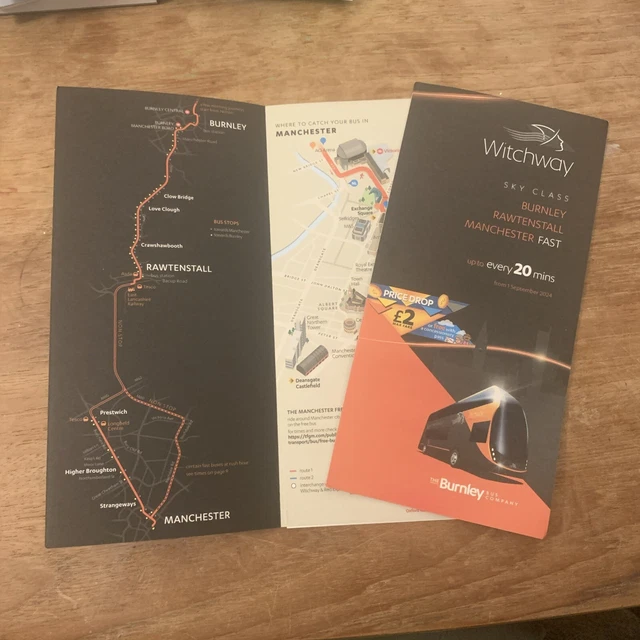 TRANSDEV BURNLEY BUSES "Witchway" Timetable booklet September 2024 ...