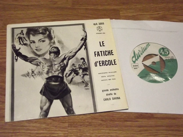 BOF OST LE FATICHE D'ERCOLE Enzo Massetti Steve Reeves soundtrack Carlo ...