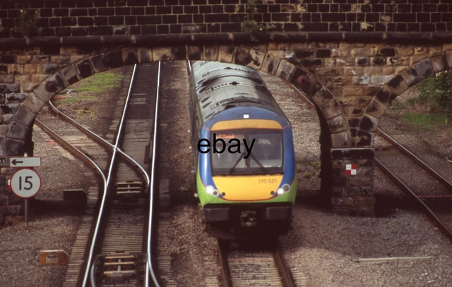 35MM RAILWAY SLIDE -Turbostar DMU Class 170. 170521 @ Burton upon Trent ...