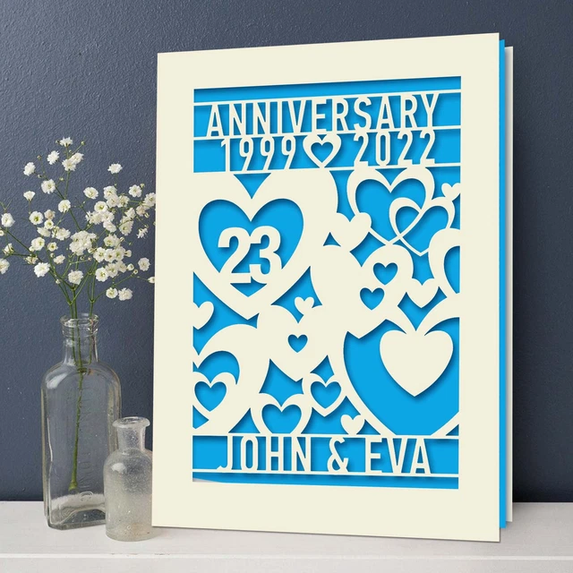 PERSONALISED ANNIVERSARY CARD For Wife Husband Golden Ruby Wedding personalised-anniversary-card-for-wife-husband-golden-ruby-wedding