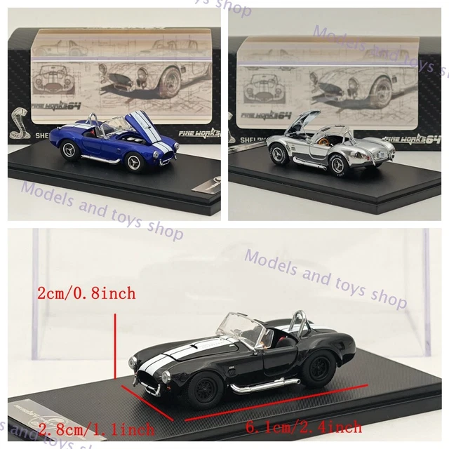 1/64 FORD SHELBY COBRA 427S/C Diecast Models Car Limited Collection ...