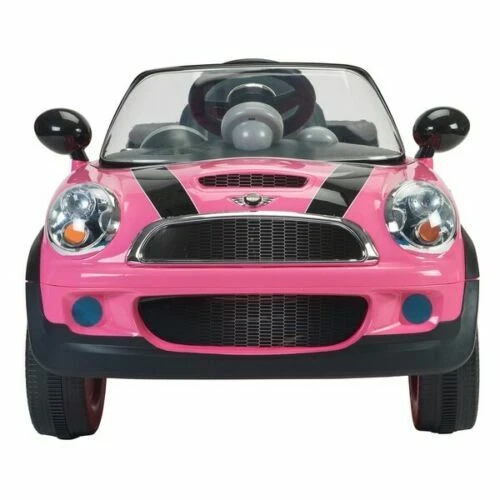 GIRLS PINK MINI Cooper 6V Electric Ride On Car with Remote Control ...