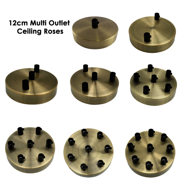 SINGLE & MULTI POINT DROP OUTLET CEILING ROSE | Perfect for fabric flex ...