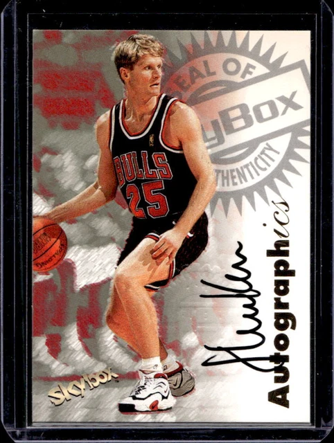 1997-98 SKYBOX PREMIUM Steve Kerr Autographics Auto Autographe Chicago ...