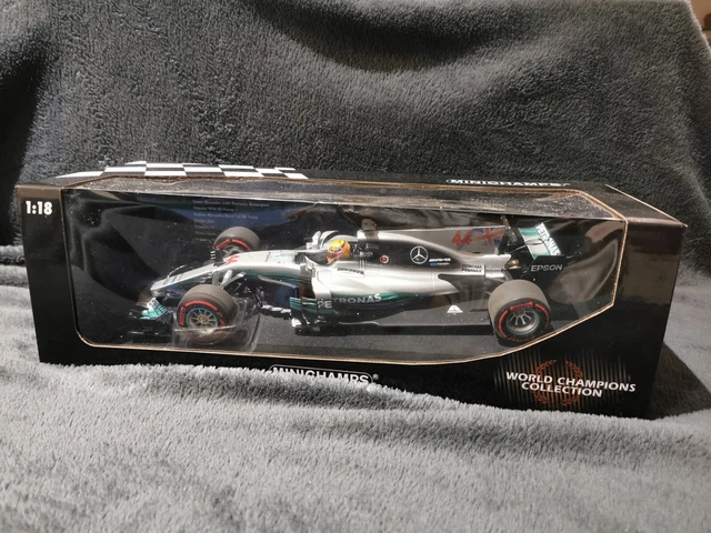 MERCEDES AMG W08 Lewis Hamilton F1 World Champion 2017 Minichamps 1/18 ...