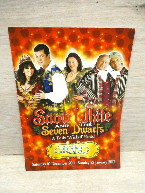 SNOW WHITE PANTOMIME programme the grand wolverhampton 2011-2012 niki ...