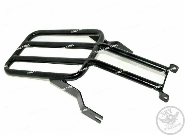 FOR ROYAL ENFIELD Classic Rear Luggage Rack Carrier Steel Black 350 500 ...