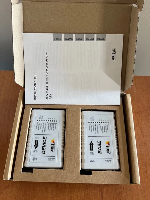 AXIS T8640 POE+ over Coax Adapter Kit EUR 60,00 - PicClick FR