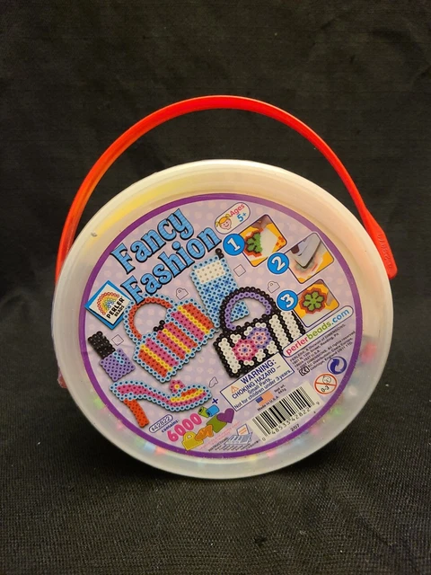 PERLER BEAD Bucket, Multicolor (6000 pcs) FANCY FASHION $25.98 - PicClick