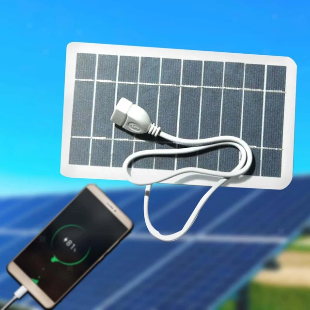 SOLAR PANEL KIT Battery Charger with USB Port for Outdoor Picnic ...