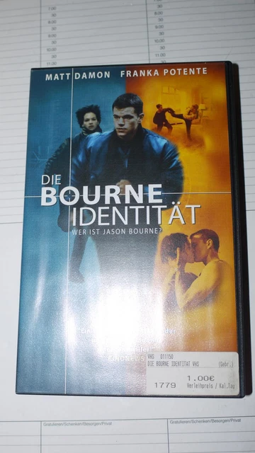 DIE BOURNE IDENTITÄT Matt Damon Franka Potente VHS VIDEO Kassette EUR 1,00 - PicClick FR
