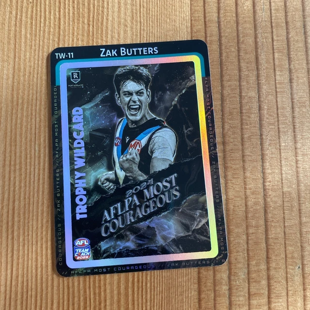 2025 AFL TEAMCOACH Silver Trophy Wildcard TW-11 Zak Butters Port ...