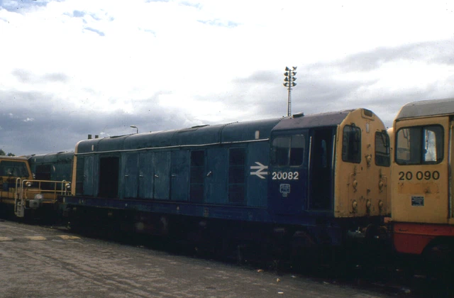 ORIGINAL RAILWAY Slide of Class 20 20082 at Toton.(434) £0.99 - PicClick UK