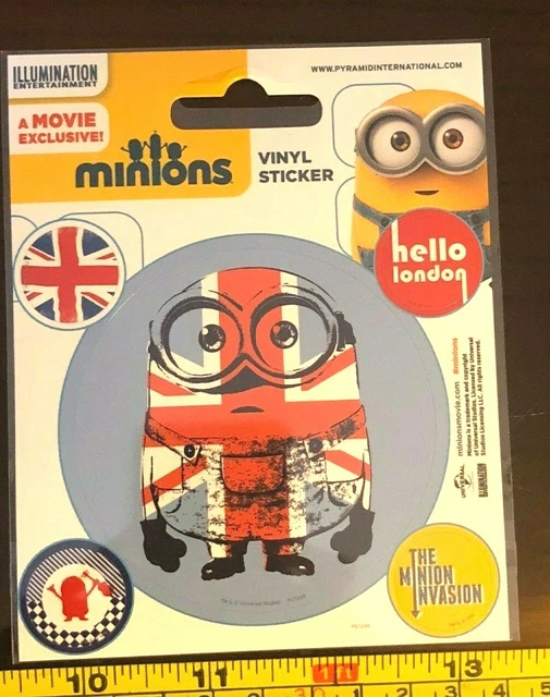 DESPICABLE ME MINIONS Minion Official Vinyl Sticker Plus 4 Small ...