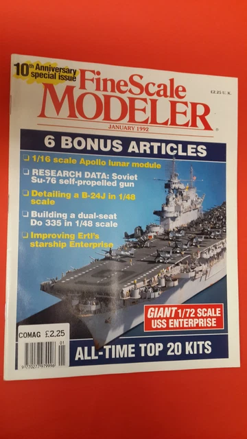 FINE SCALE MODELLER Jan. 1992 1Oth Anniversary Issue 130 Pages £10.99 ...