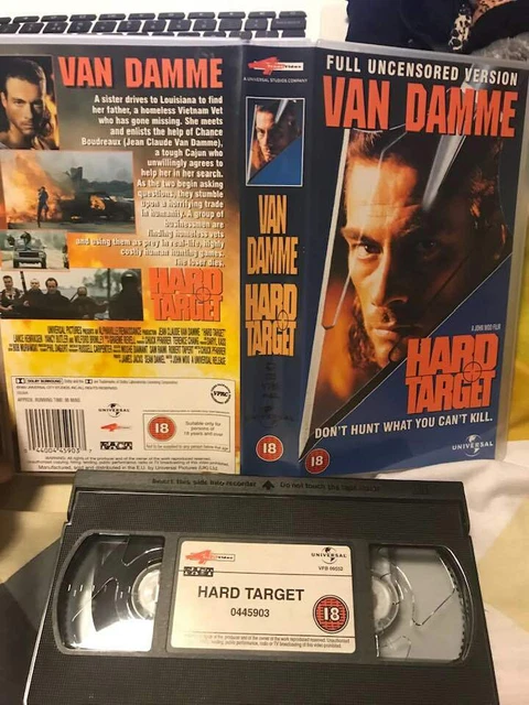 HARD TARGET (VHS) 1993 Jean Claude Van Damme, John Woo Movie £4.99 ...