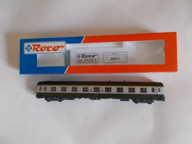 VOITURE SNCF UIC 1ère classe Roco 44611 vert / argent HO H0 1/87 EUR 30,00 - PicClick FR