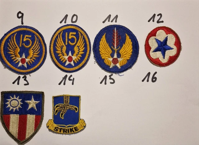 ORIGINAL WW2 WWII USAAF Patches Flight Jacket Fliegerjacke Eastman ...