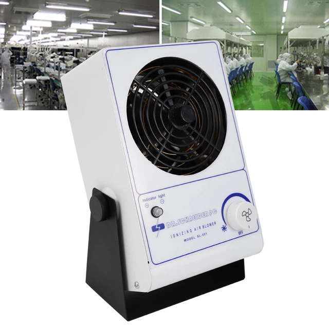 ELECTROSTATIC ELIMINATION ONE Fan Ionizing Air Blower Antistatic ...