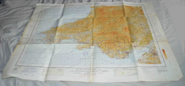 WW2 BRITISH MILITARY Map 1939, Ordnance Survey Quarter-Inch Sheet 7 ...