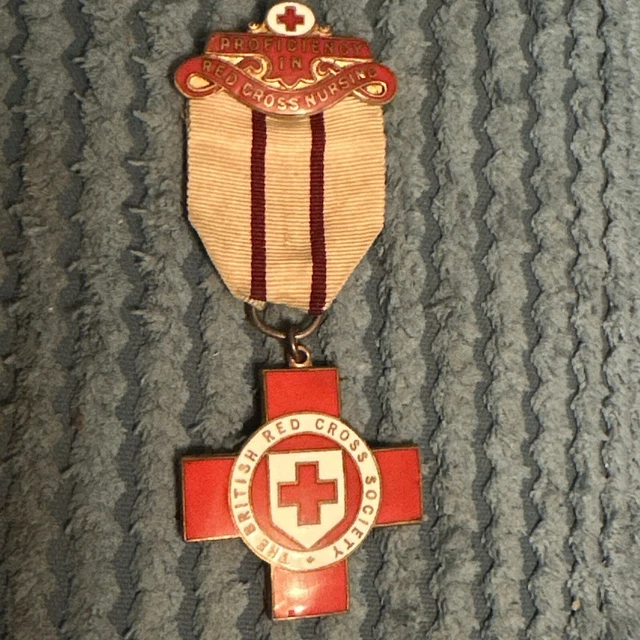 OLD BRITISH RED Cross Society Proficiency Medal, HM PINNER £8.00 ...