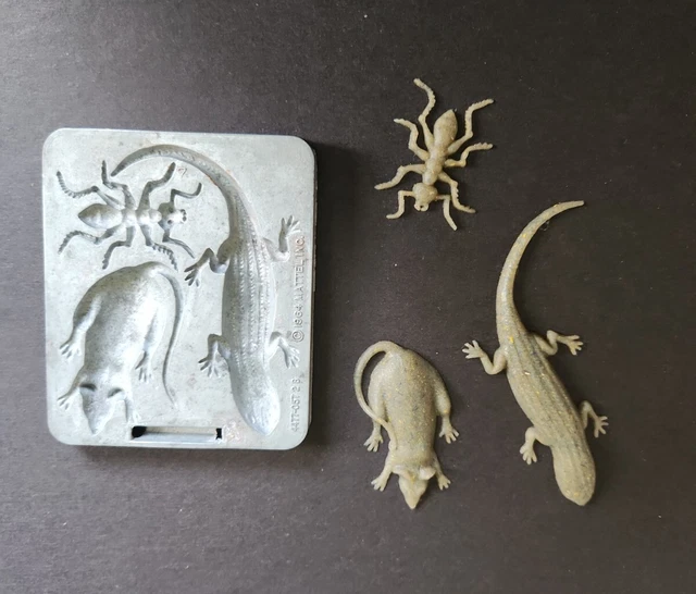 VINTAGE 1964 MATTEL Thing Maker Creepy Crawlers Mold #4477-057 Lizard ...