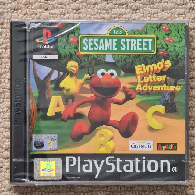 SESAME STREET ELMO'S Letter Adventure PlayStation 1 PS1 new sealed Rare ...