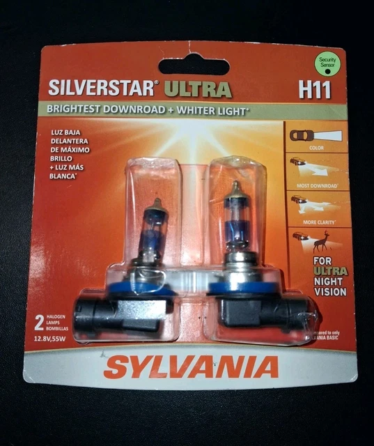 SYLVANIA SILVERSTAR ULTRA (H11) Headlight Bulbs Twin Pack $41.73 ...