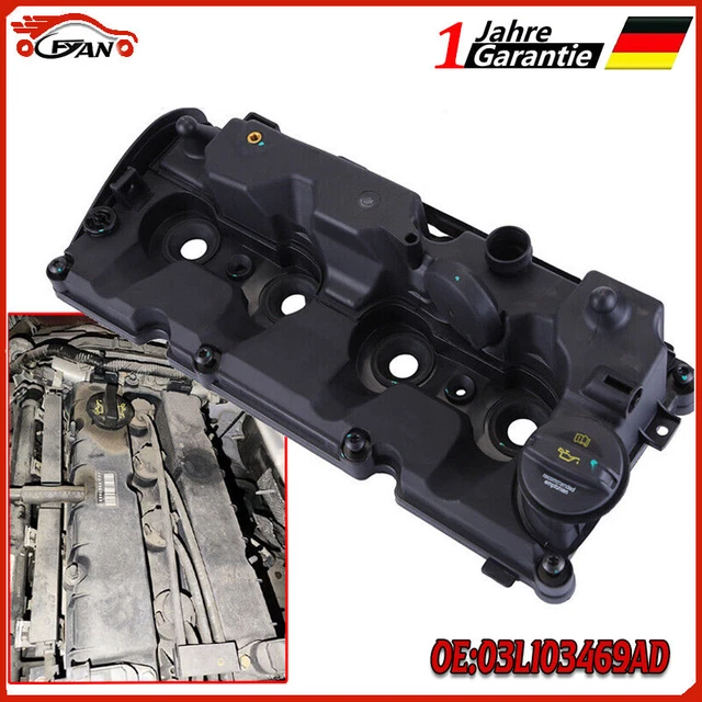 VENTILDECKEL INKL. DICHTUNG für Audi A3 8P VW Caddy Golf Seat Skoda 03L103469AD EUR 83,09 ...