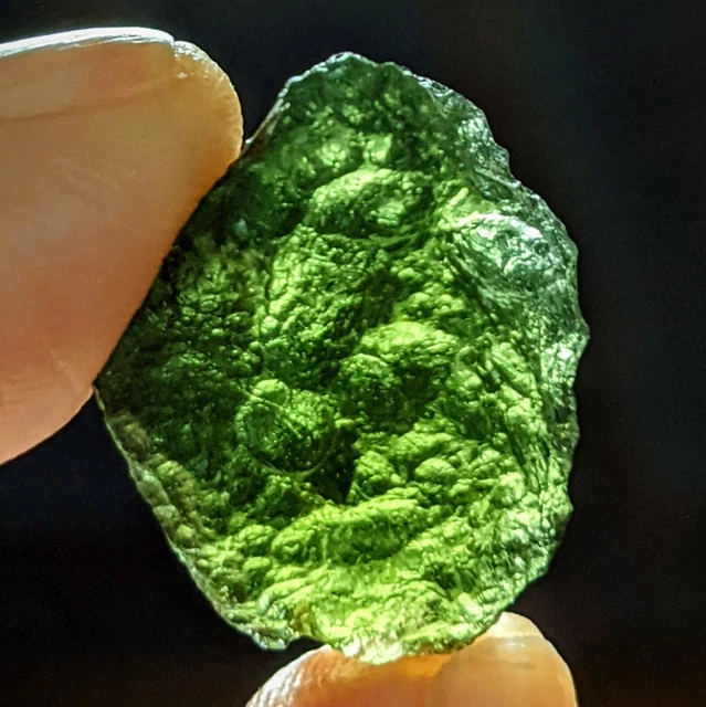 MOLDAVITE TEKTITE GENUINE Crystal Synergy 12 Certified Authentic ...