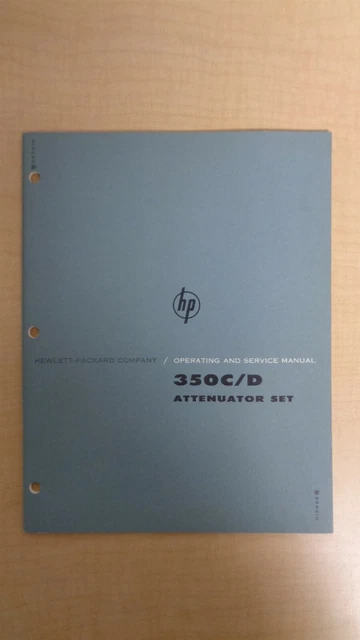 HP 350C/D DÄMPFER Set Bedienungs- und Wartungsanleitung Original ...