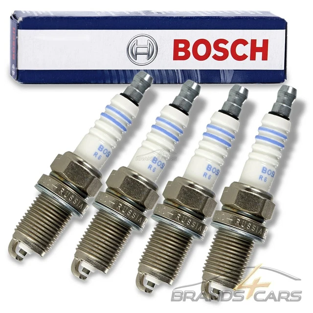 4X BOSCH ZÜNDKERZE FR8DC+ für FIAT Panda Punto Stilo Mazda Mercedes ...