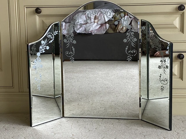 LAURA ASHLEY ELISSE Triple Dressing Table Mirror £50.00 - PicClick UK