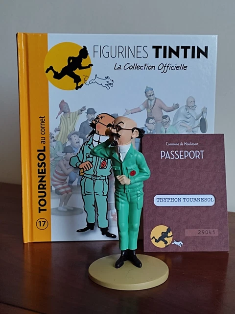 FIGURINE TINTIN COLLECTION OFFICIELLE N° 17 : TOURNESOL au cornet £12. ...