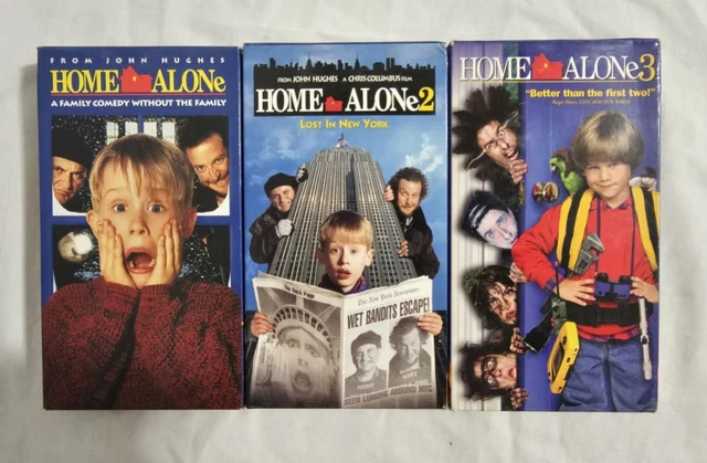 HOME ALONE 1, 2 And 3 Set VHS Tape Lot 90s Holiday Christmas Movie ...
