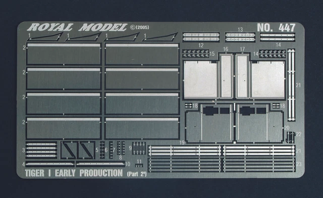 ROYAL MODEL RM447 - 1:48 Tiger I Early Production-Part 2 (pour Tamiya ...