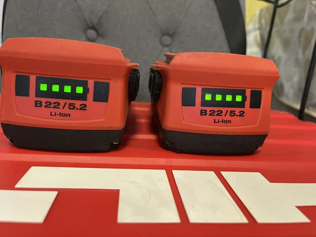 HILTI BATTERY B22 5.2 Li-ion X 2 EUR 121,02 - PicClick FR