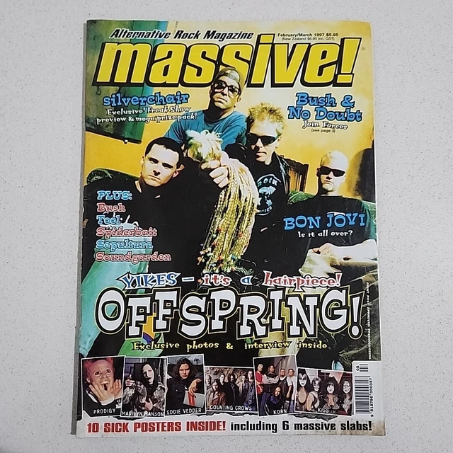 MASSIVE! - VINTAGE Alt Rock Poster Magazine #5 Feb/March 1997 THE ...
